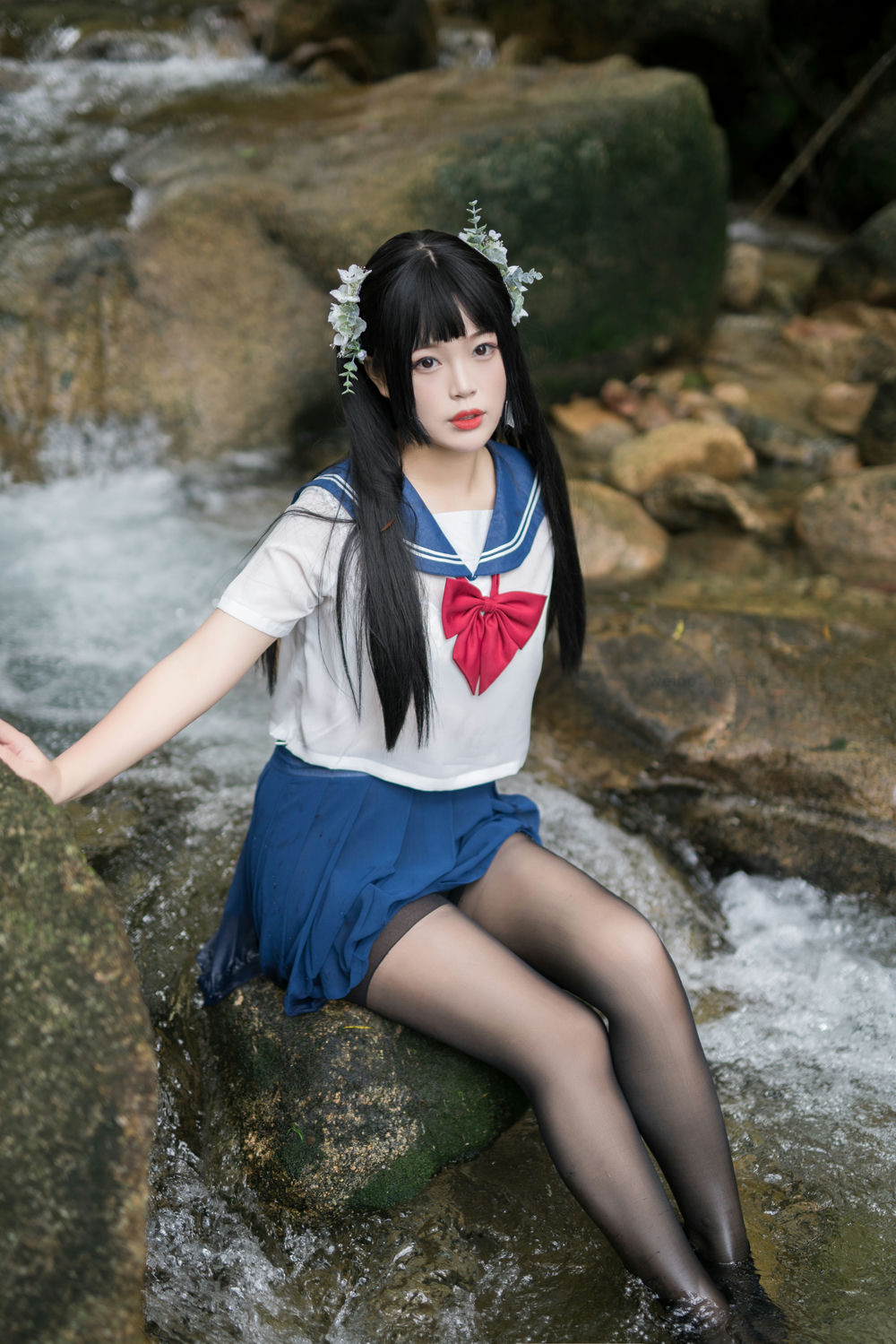 白烨 – 湿身JK [98P+2V/1.10GB] – 雪花次元